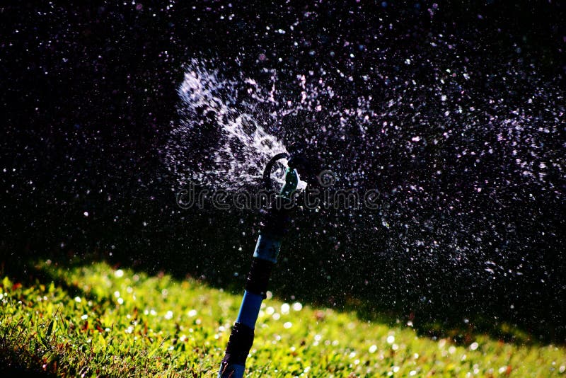 Sprinkler and Spread Water. Stock Image - Image of food, water: 116424597