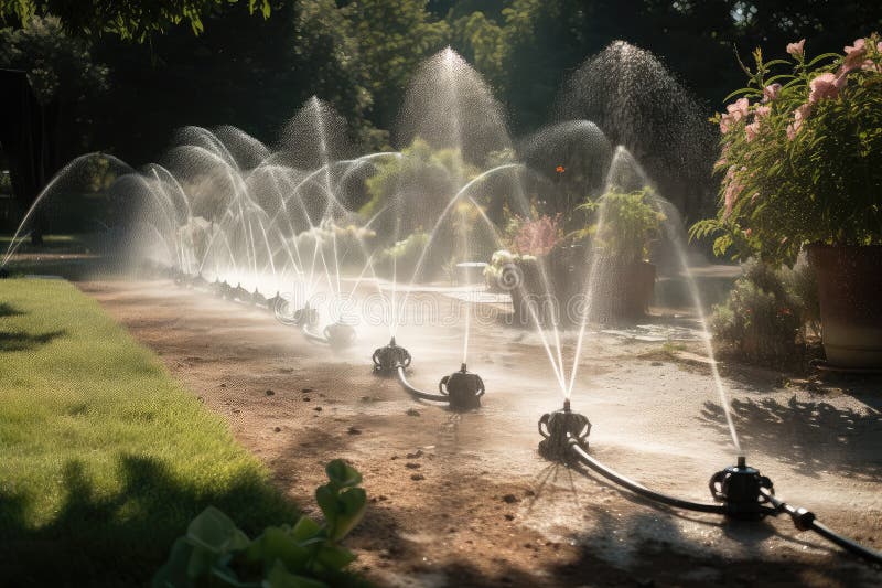 Sprinkler System with Multiple Nozzles Providing Different Patterns of ...