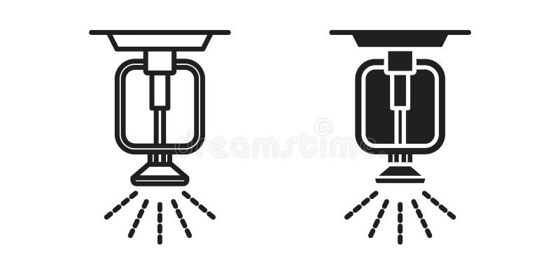 Ceiling Sprinkler Icon Stock Illustrations – 628 Ceiling Sprinkler Icon ...