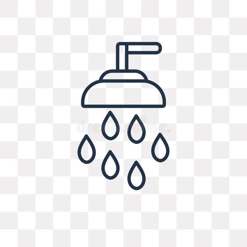 Sprinkler Vector Icon Isolated on Transparent Background, Linear Stock ...