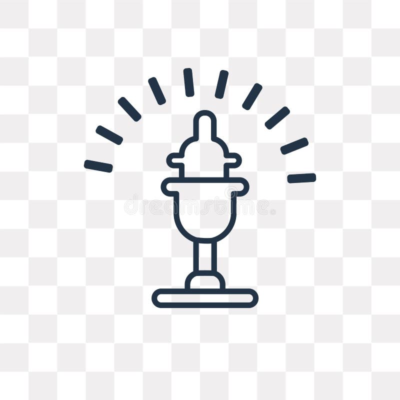 Sprinkler Vector Icon Isolated On Transparent Background, Linear Stock ...