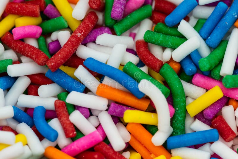 Sprinkles Of Different Colors Stock Image - Image of yellow, details ...