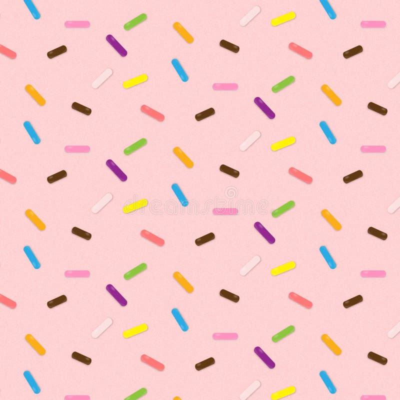 Sprinkles Pattern Seamless in Cute Pastel Realistic Cookie Pattern ...