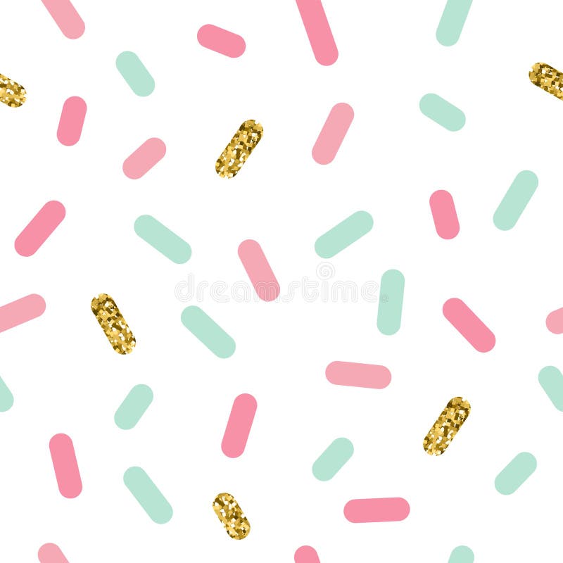 Sprinkles seamless pattern stock vector. Illustration of happy - 89499230