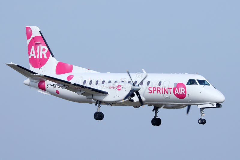 Sprint Air Landing on Airport Editorial Photo - Image of departure ...