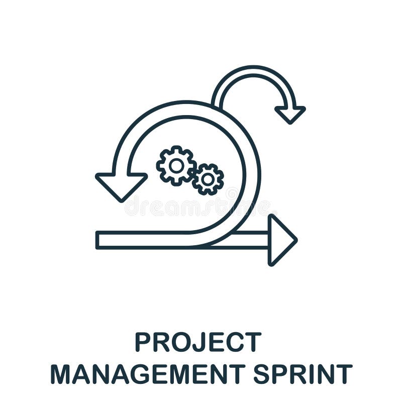 Sprint Icon. Line Element from Project Management Collection. Linear ...