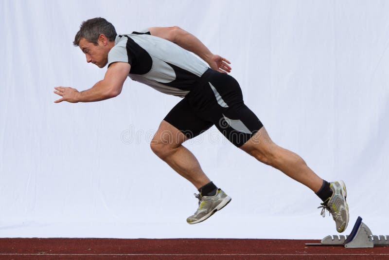 Sprint start stock image. Image of field, sprinter, track - 21880773