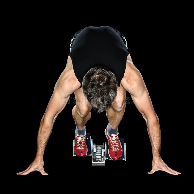 Sprint start stock photo. Image of black, moving, field - 29091718