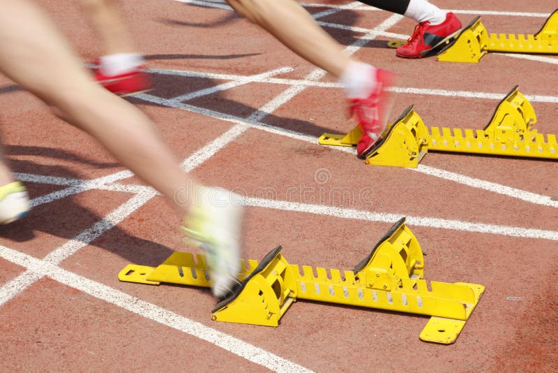 Sprint start stock photo. Image of match, individual - 171424472
