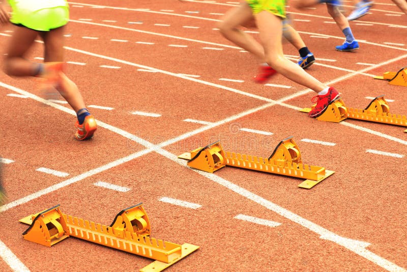 Sprint start stock image. Image of motion, action, compete - 177306733