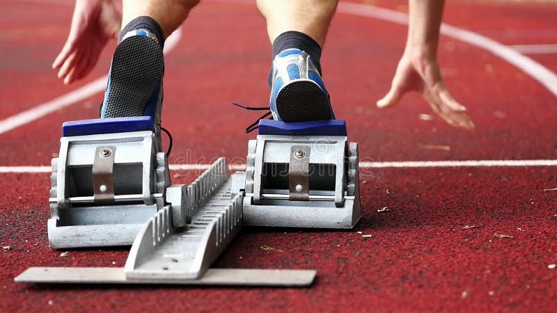 Sprint Start in Track and Field Editorial Stock Photo - Image of blocks ...