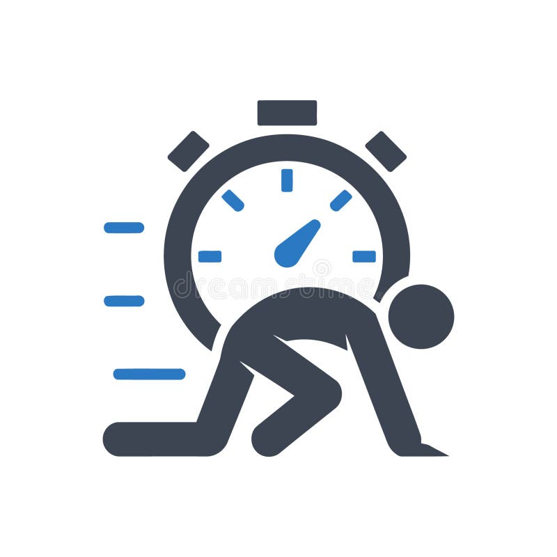 Sprint Timer Icon stock vector. Illustration of icon - 361752488