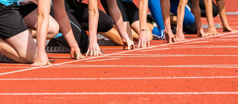 Sprinten Sie Anfang stockbild. Bild von draussen, bewegen - 21880795