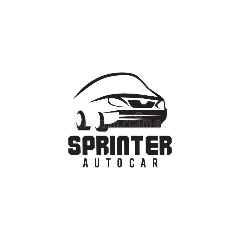 Sprinter Car Logo Design Vector Template Stock Vector - Illustration of ...