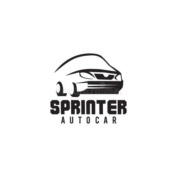 Sprinter Car Logo Design Vector Template Stock Vector - Illustration of ...