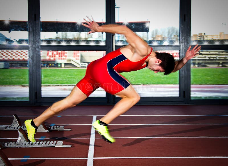 Sprinter man stock image. Image of competition, action - 37649747