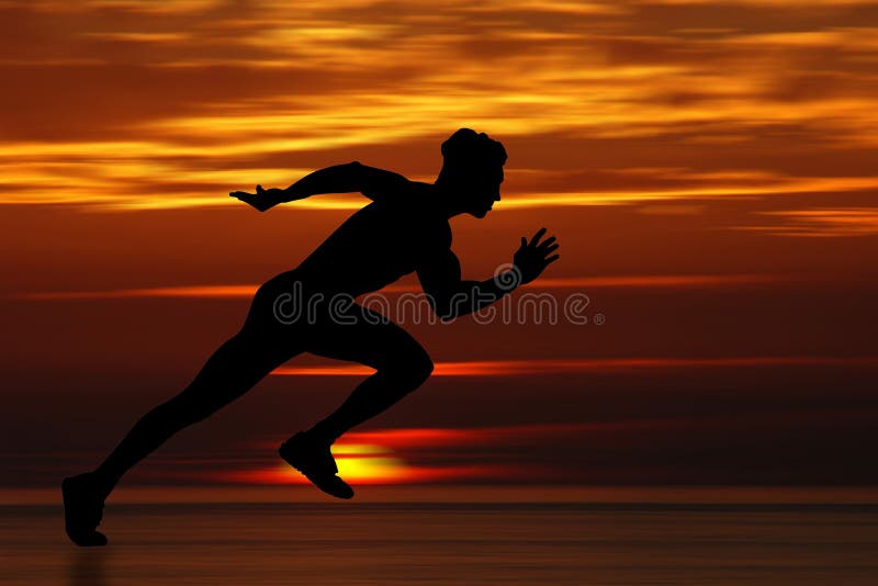 Sprinter man stock image. Image of olympic, power, leaving - 87034809