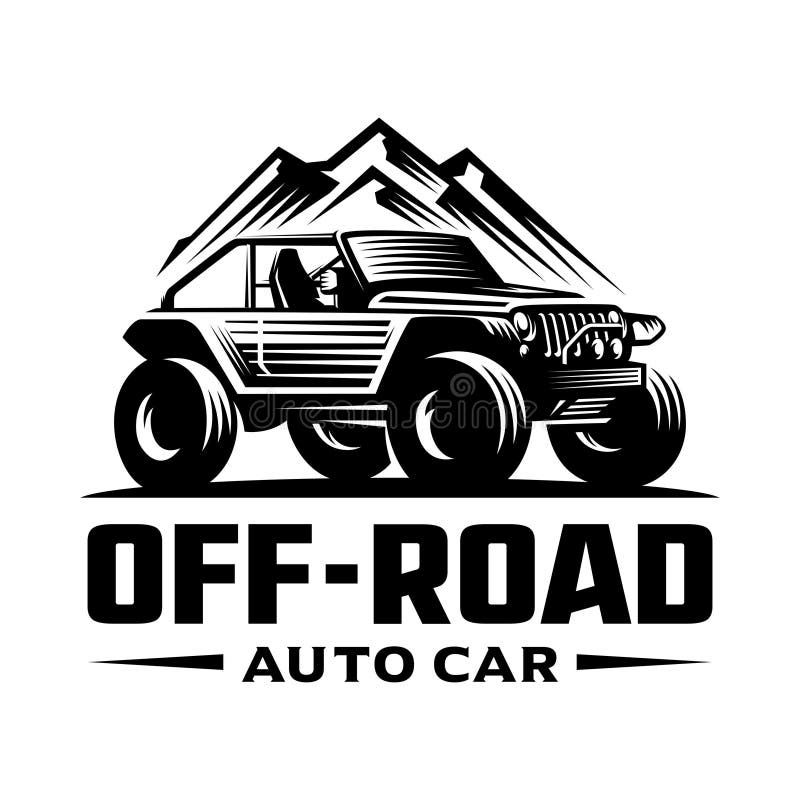 Off road car logo template stock vector. Illustration of emblem - 104345694