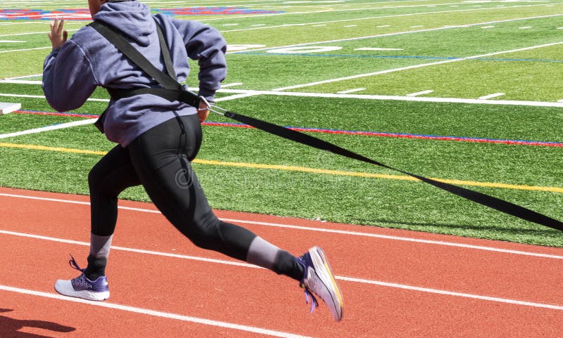 Running Pulling Fifty Pounds on a Sled Stock Photo - Image of lacrosse ...