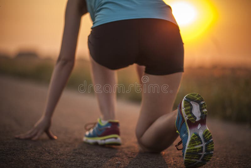 Sprinter start position stock image. Image of sunlight - 44604477