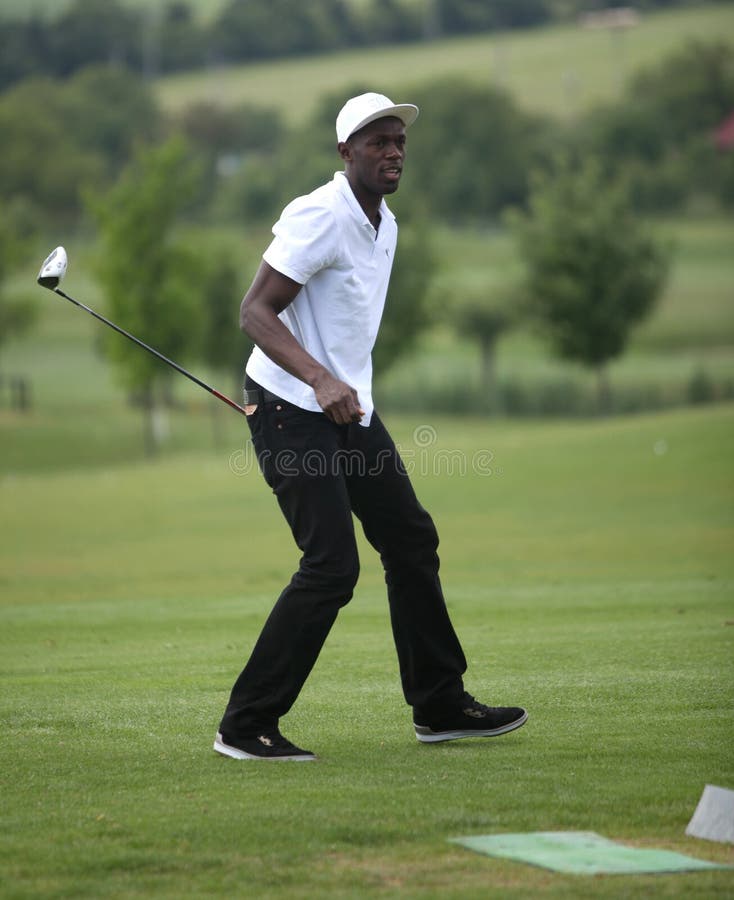 Sprinter Usain Bolt in Czech Republic Editorial Stock Image - Image of ...