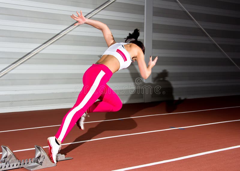 Sprinter woman stock photo. Image of caucasian, athletic - 37649672