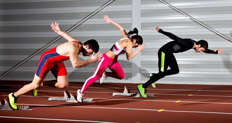 Sprintstart immagine stock. Immagine di idoneità, atleta - 37649717