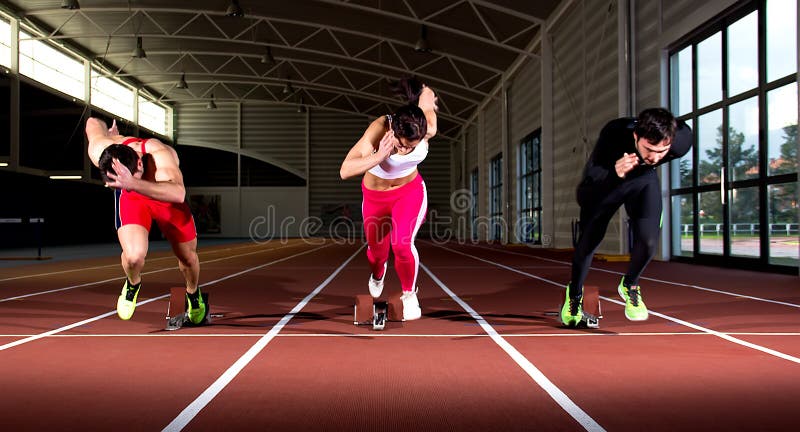 Sprintstart fotografia stock. Immagine di potenza, energia - 37649722