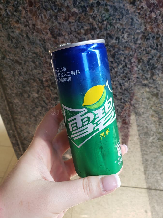 Sprite Can Taiwan Mandarin Chinese Editorial Photography - Image of ...