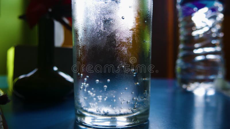 Sprite Cold Drink in a Glass with Bubbles Going Up, Chilled Soda Cold ...