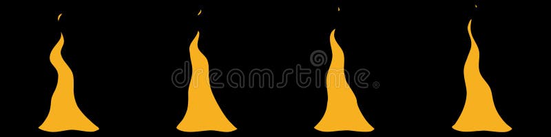 Sprite Sheets Fire Loop. Ready for Games or Cartoon. Stock Illustration ...