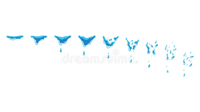 A Sprite Sheet, a Water Trap, a Splash. Animation for a Game or a ...