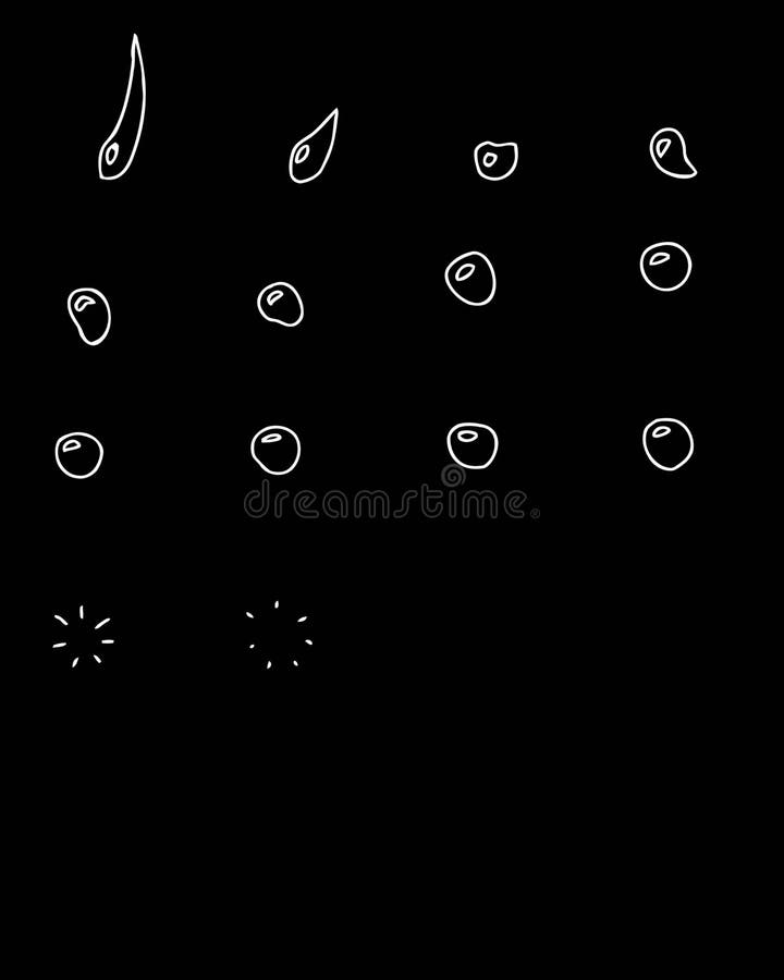 Sprite Sheets Fire Loop. Ready for Games or Cartoon. Stock Illustration ...