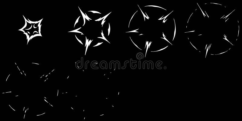 Sprite Sheets Explosion. Ready for Games or Cartoon. Stock Illustration ...