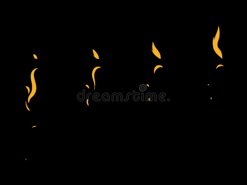 Sprite Sheets Flame. Ready for Games. Stock Illustration - Illustration ...