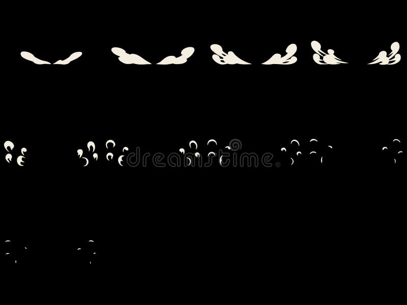 Sprite Sheets Smoke. Ready for Games. Stock Illustration - Illustration ...