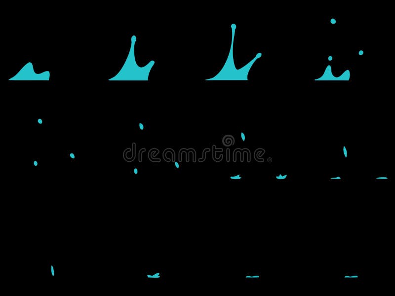 Sprite Splash. Ready for Games. Stock Illustration - Illustration of ...