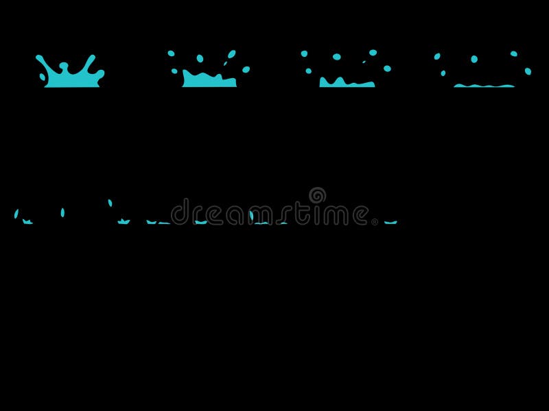 Sprite Splash. Ready for Games. Stock Illustration - Illustration of ...