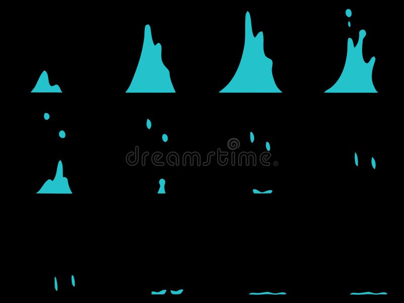 Sprite Splash. Ready for Games. Stock Illustration - Illustration of ...