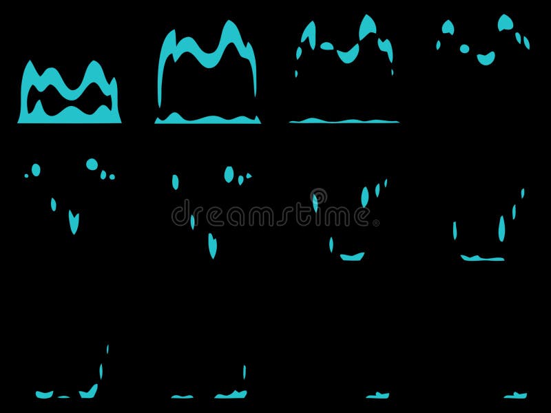 Sprite Splash. Ready for Games. Stock Illustration - Illustration of ...