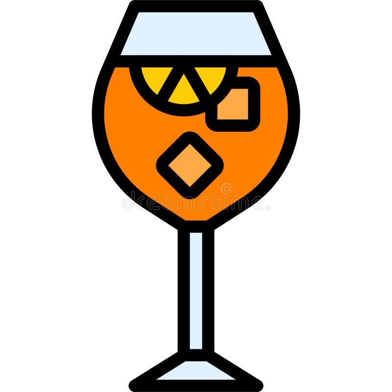 Spritz Cocktail Icon, Alcoholic Mixed Drink Vector Stock Vector ...