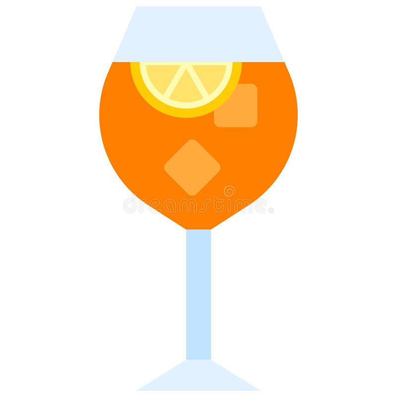 Spritz Cocktail Icon, Alcoholic Mixed Drink Vector Stock Vector ...