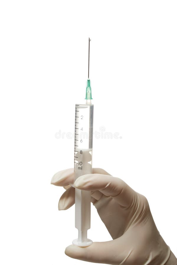 Der Doktor und die Spritze stockfoto. Bild von spritze - 4774284