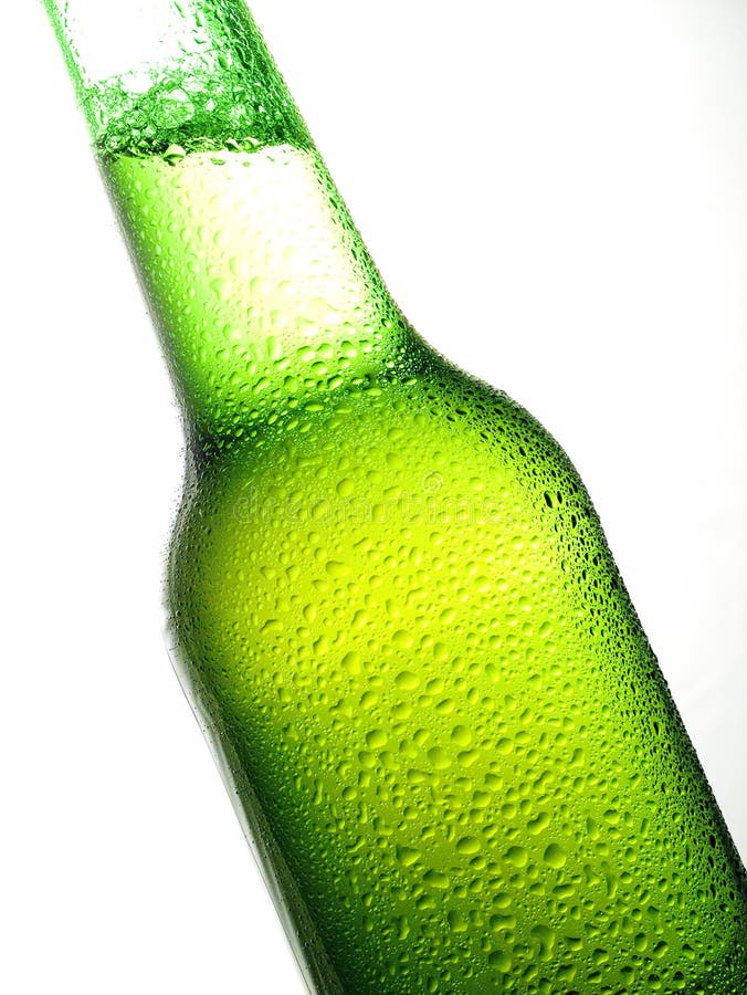 Spritzed Beer Bottle stock image. Image of refreshing - 1515707