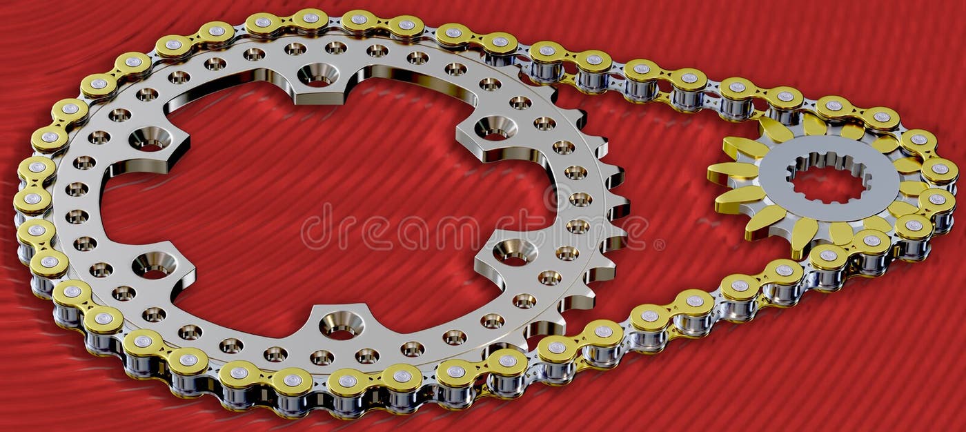 Motorcycle Chain Sprocket Stock Illustrations – 609 Motorcycle Chain ...