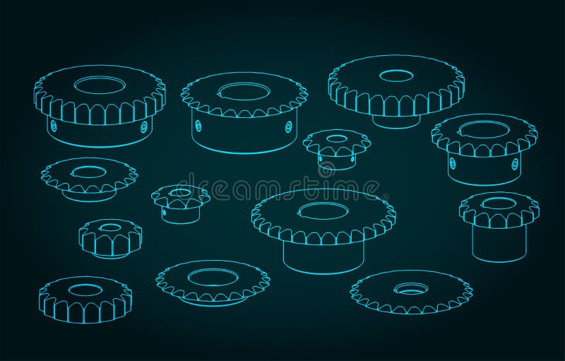 Sprocket Blueprints Stock Illustrations – 47 Sprocket Blueprints Stock ...
