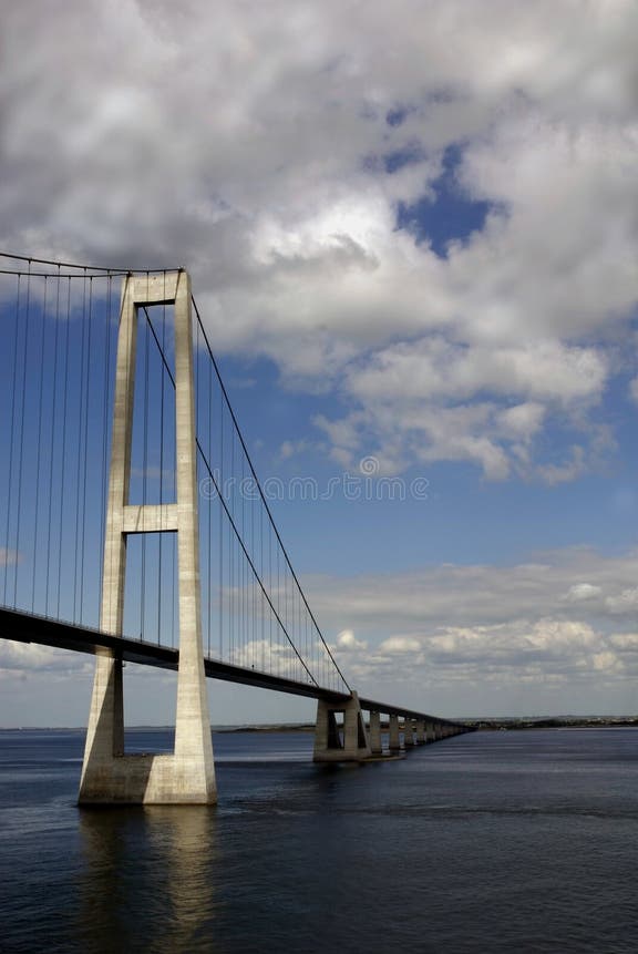 Sprogo Bridge stock photo. Image of construction, blue - 5585422