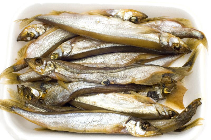 Gerookte Sprot-smakelijke Snack Stock Afbeelding - Afbeelding bestaande ...
