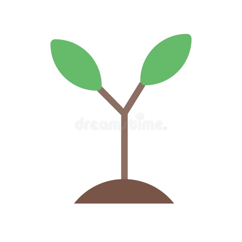 Sprout Icon Vector Sign and Symbol Isolated on White Background, Sprout ...