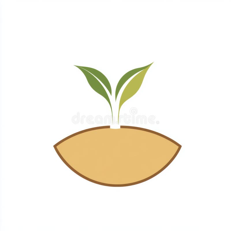 Sprout Logo Design stock illustration. Illustration of sprout - 367307559